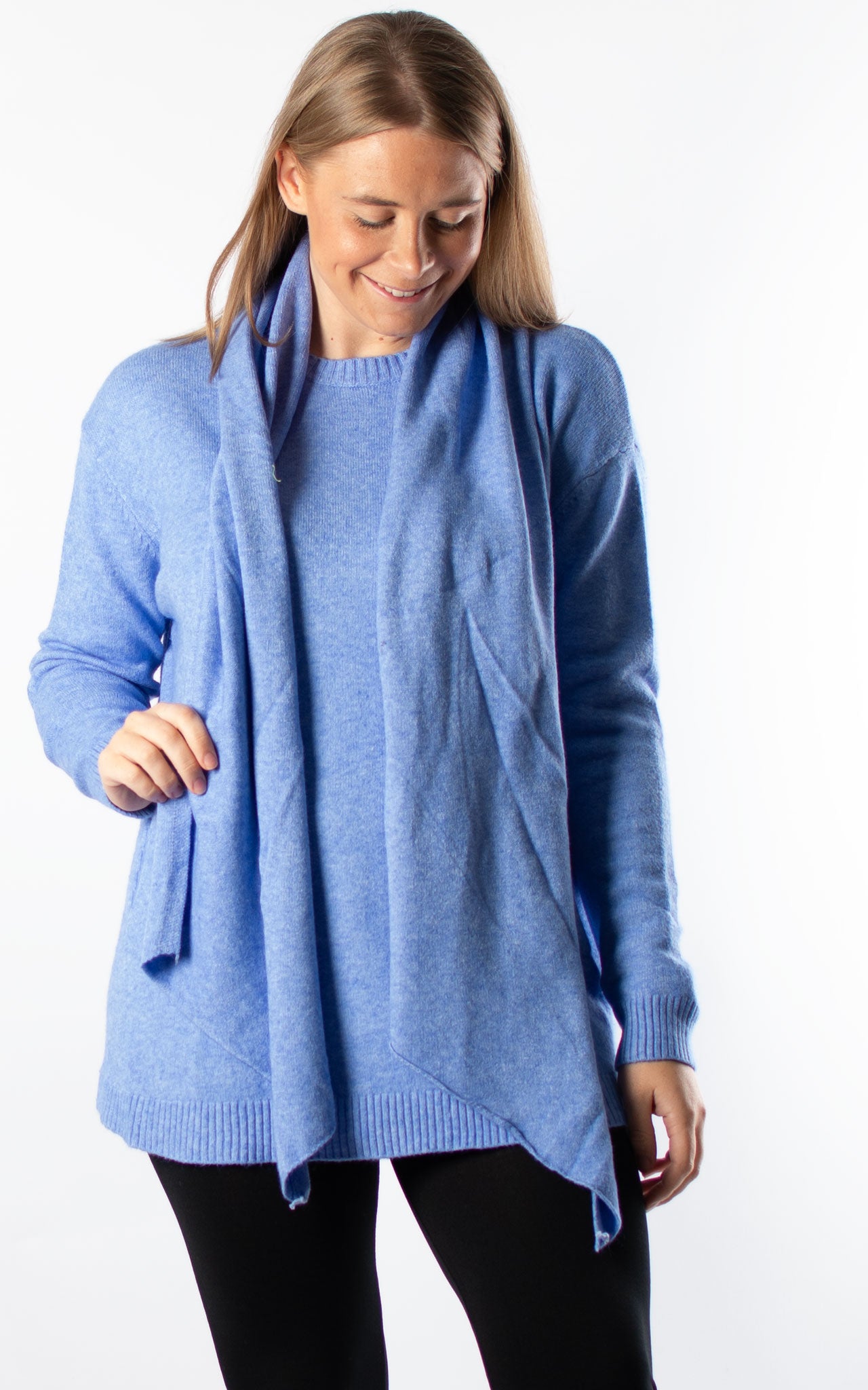 Amelia Scarf Jumper | Blue – Room Lytham