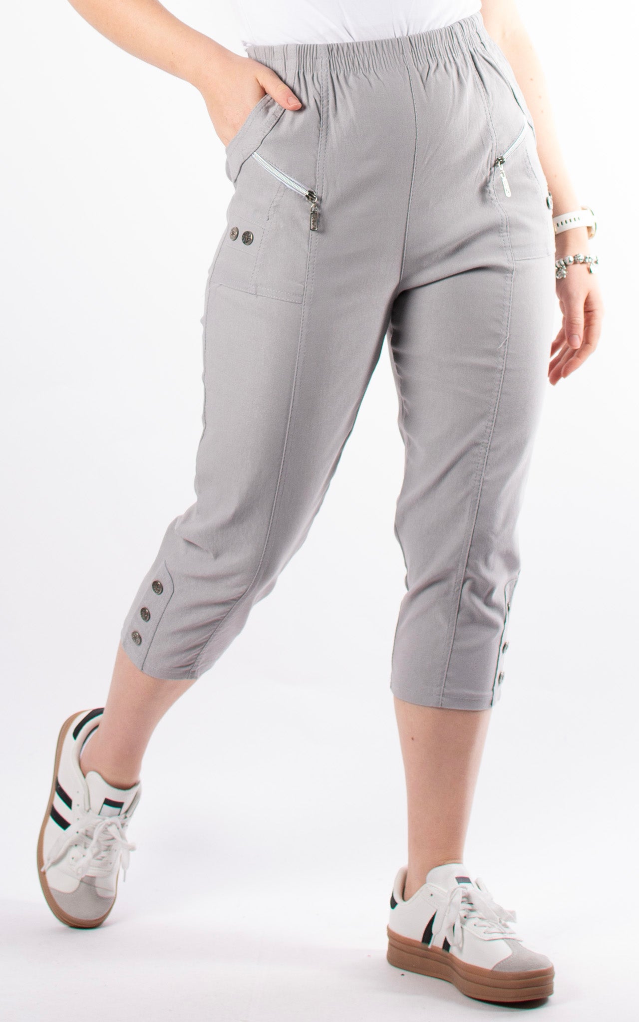 Capri Pants | Grey – Room Lytham